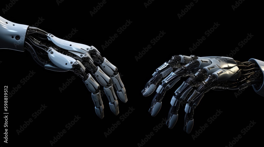 Advanced AI Cyborg Wallpaper, Groundbreaking Automaton Blueprint, Room ...