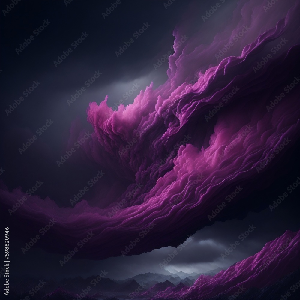 Fog texture. Colored haze. A mixture of colors and water. Mysterious ...