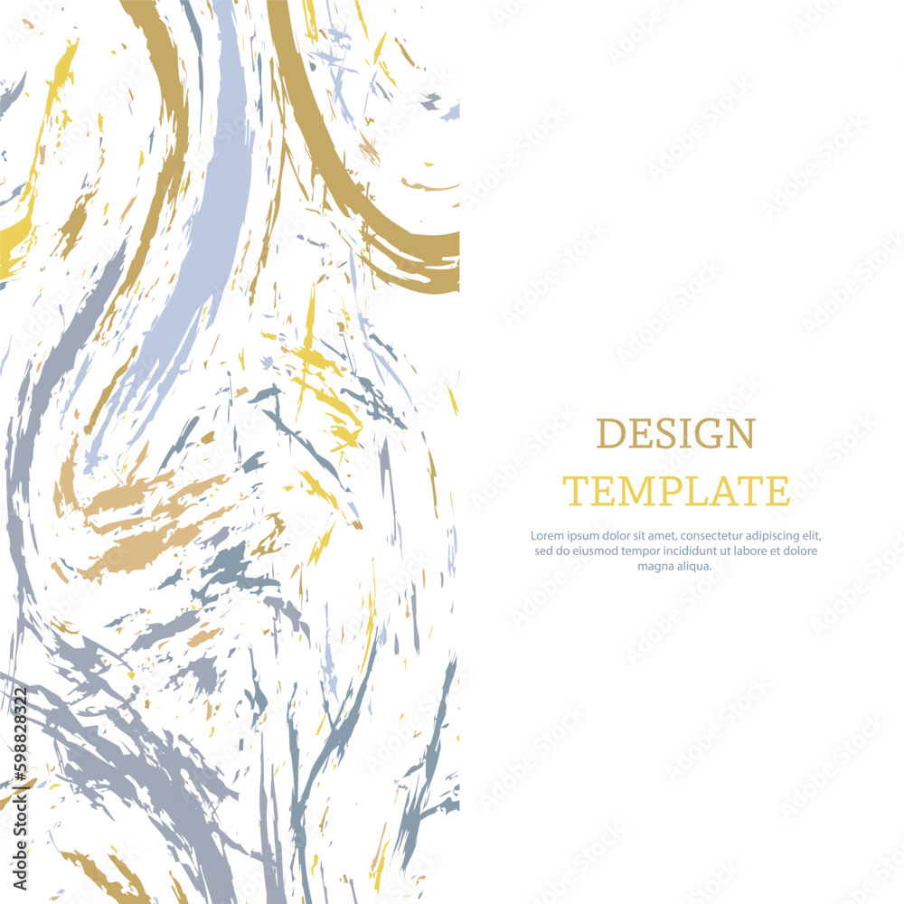 A unique layout of corporate design for title pages, covers, books ...