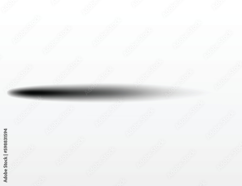 Shadow effect. Realistic blurred edges shadow of isolated template ...