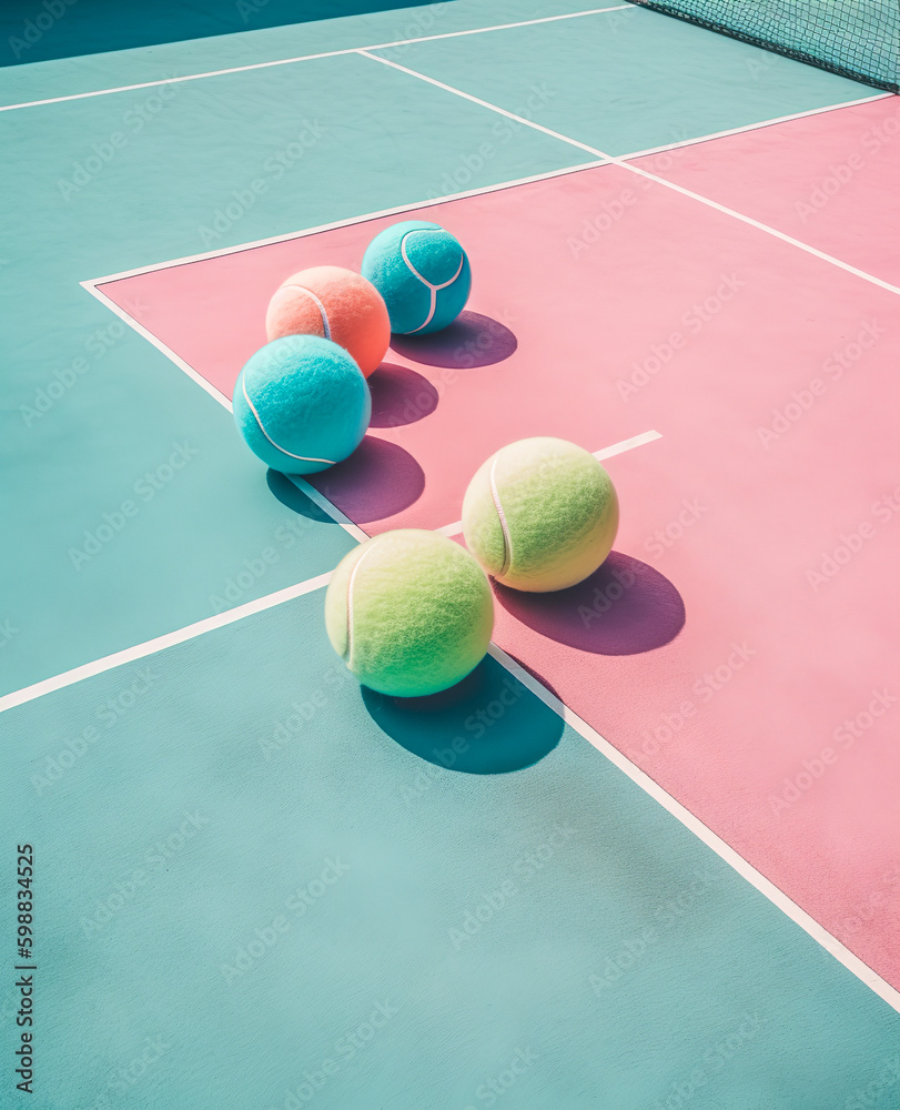 Sports summer concept, sports activities and recreation. Tennis court ...