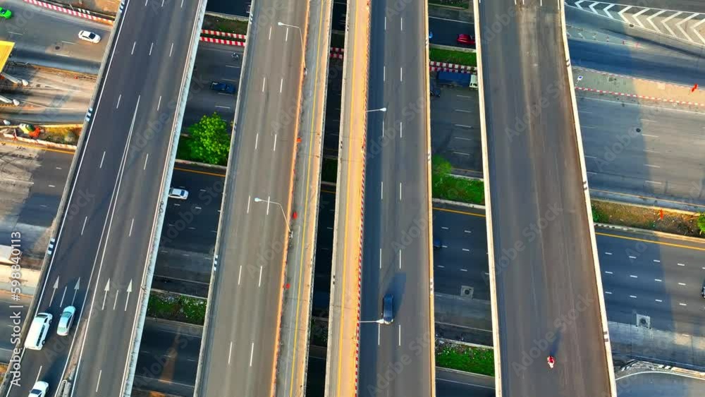 Interchanges are constructed at the junctions of major highways ...