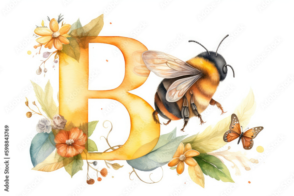 Cute Bee and the Letter B: Exploring Nature and Learning the Alphabet ...
