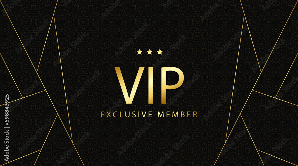 luxury gold and black premium vip card for club members only ...