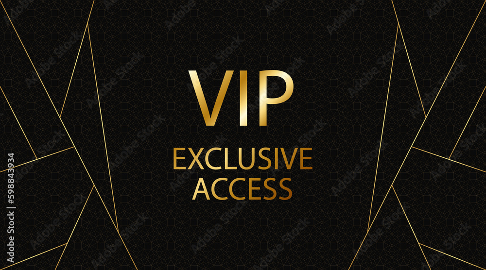 luxury gold and black premium vip card for club members only ...