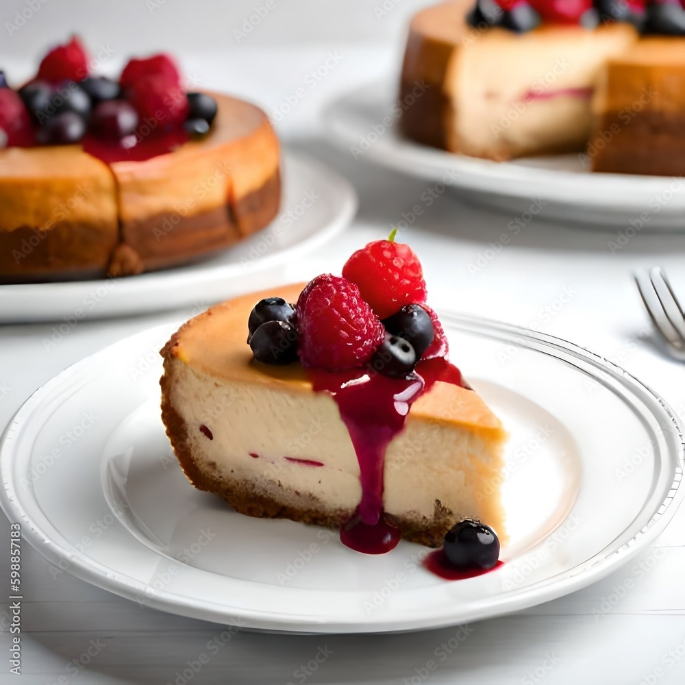 Click a picture of the decadent and creamy cheesecake that you just ...