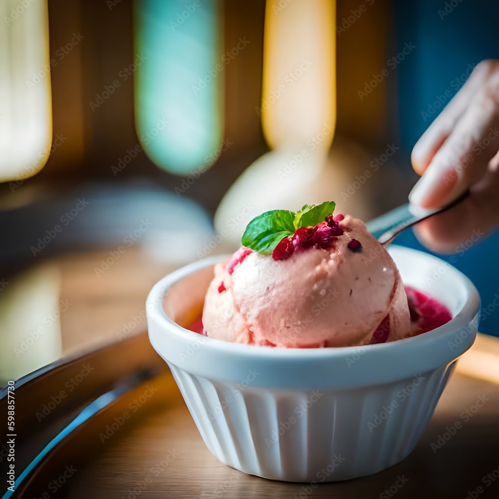 Photograph the creamy and indulgent scoop of gelato that you just ...
