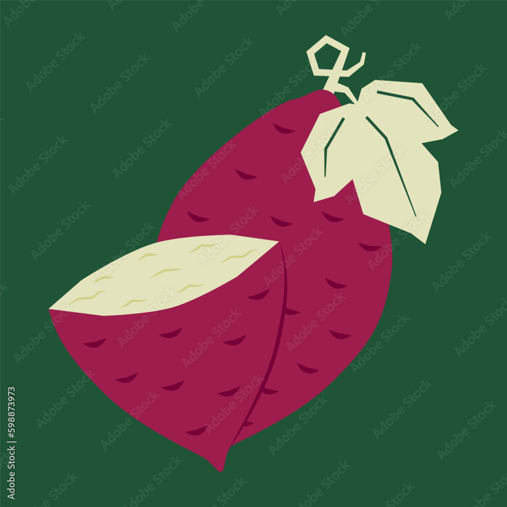 Roasted sweet potato. Roasted sweet potato logo design. Japanese Sweet ...