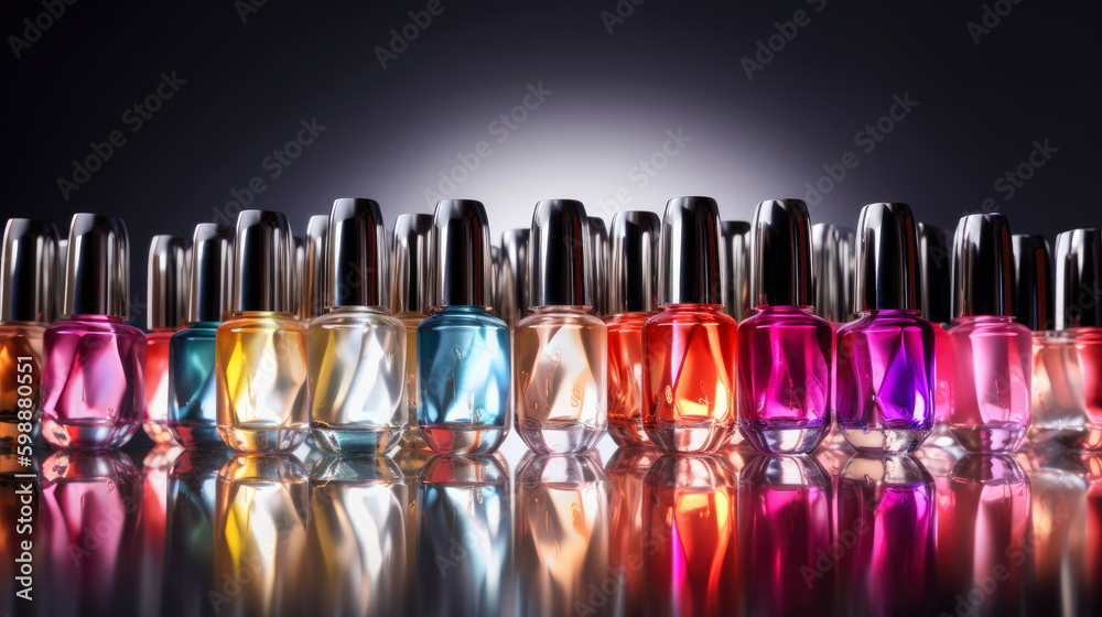 An array of dazzling and vibrant nail polishes, from bold and daring to ...