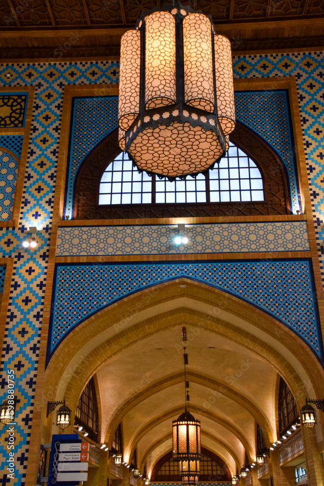 Beautiful big oriental lantern inside Ibn Battuta shopping mall in ...