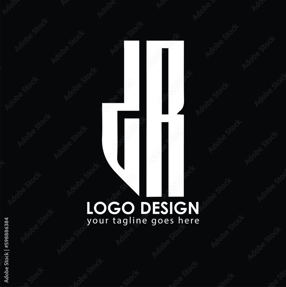 DR DR Logo Design, Creative Minimal Letter DR DR Monogram Stock Vector ...