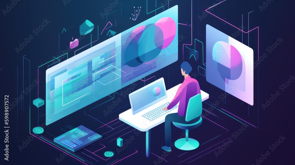 Online Education: Figurative analogy drawing with uncluttered visual ...