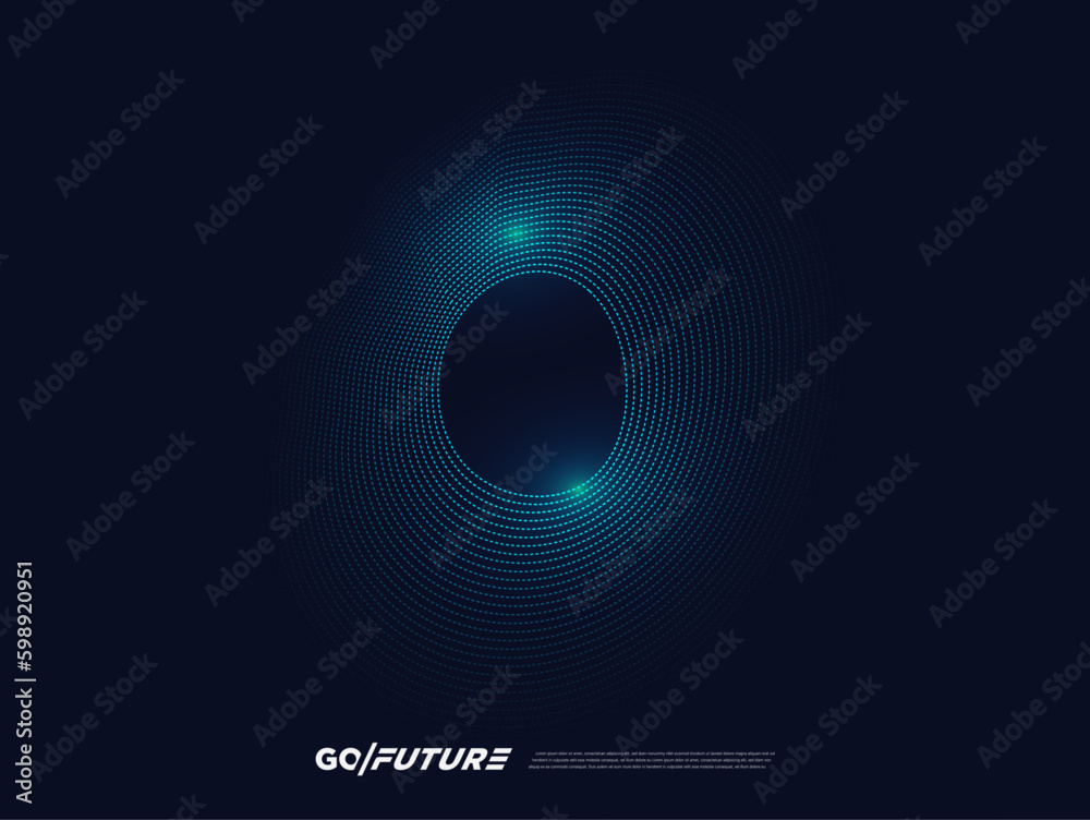 Creative technology digital number typography zero, zeroth, 0th, 0 font ...