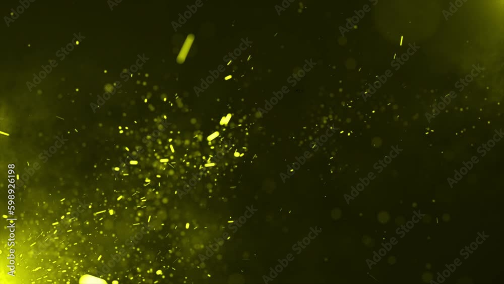 Yellow Particles Background. Yellow Fire Particles Background. Yellow ...