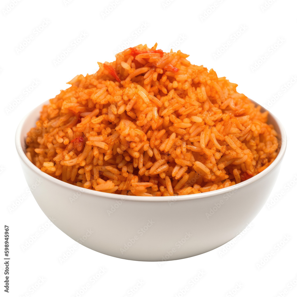 jollof rice isolated on a transparent background, generative ai Stock ...