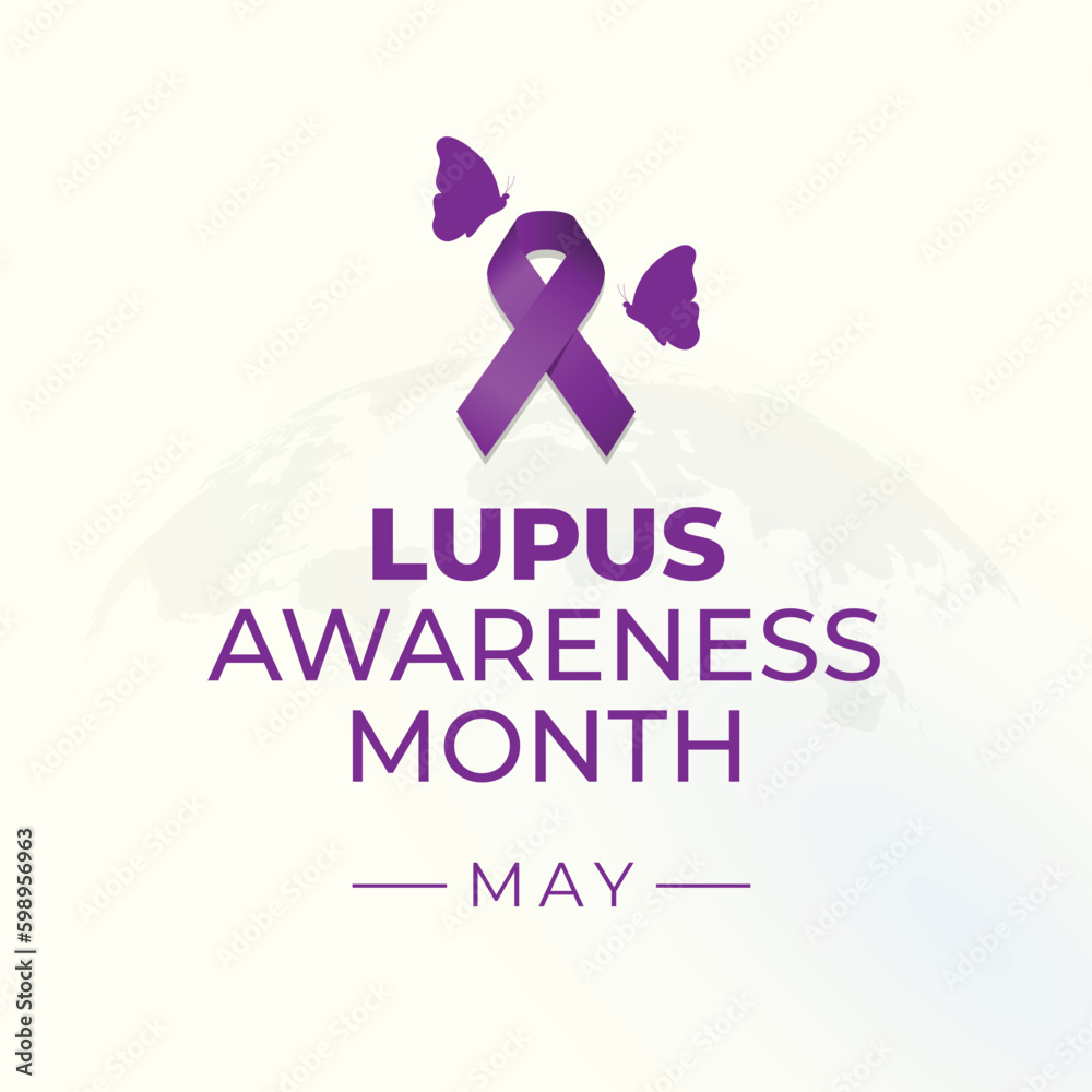 lupus awareness month design template for celebration. lupus vector ...