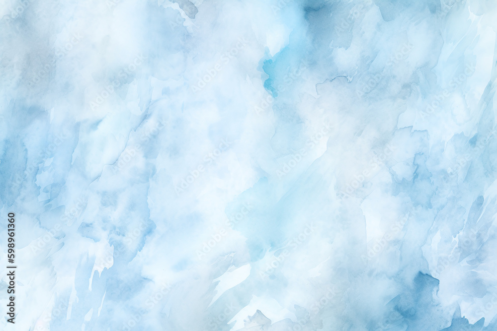 Fond d'écran à la peinture aquarelle bleue pâle » IA générative Stock ...