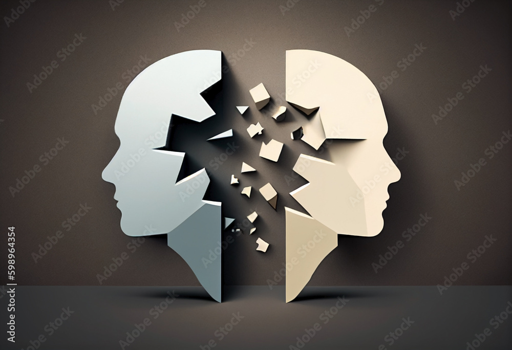 Mind deconstructing to adapt to the environment. Fragmented thinking ...