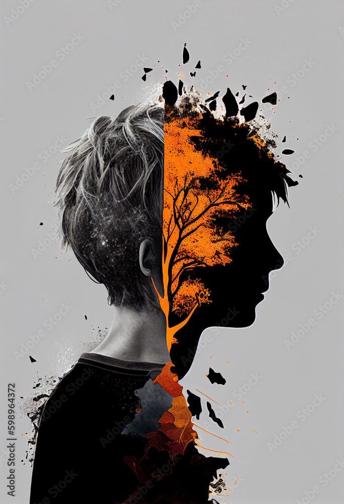 Mind deconstructing to adapt to the environment. Fragmented thinking ...