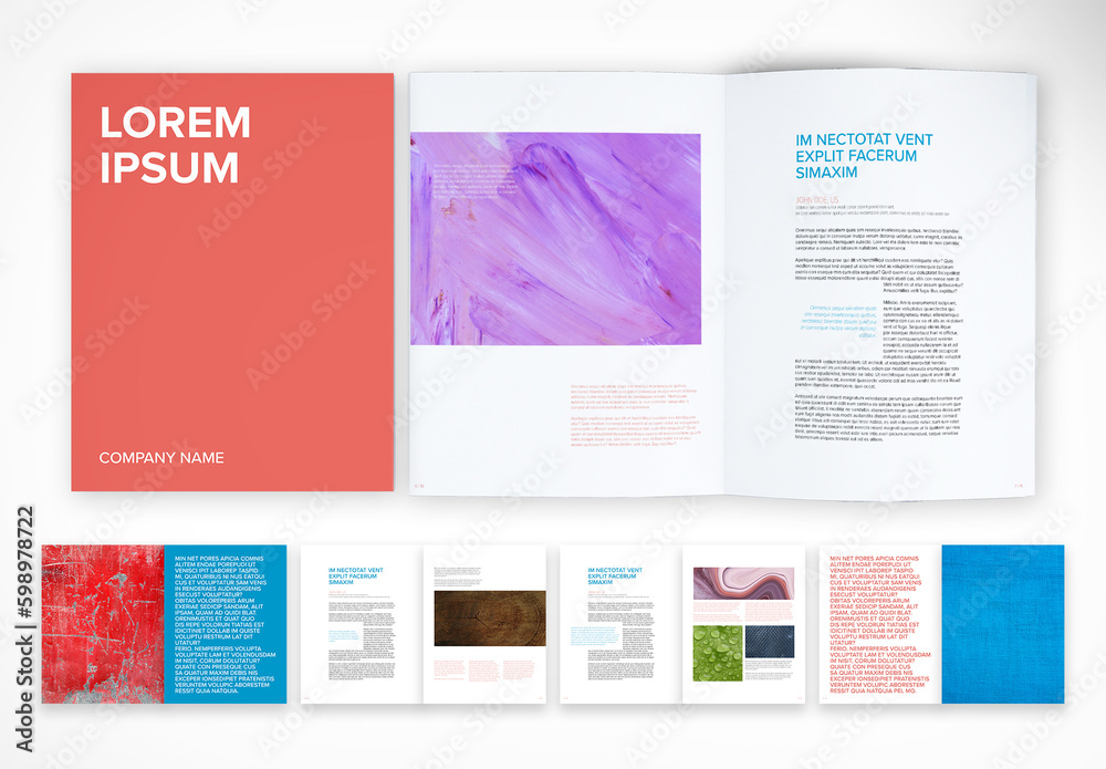 Inspiring Service and Product Brochure Layout Stock Template | Adobe Stock