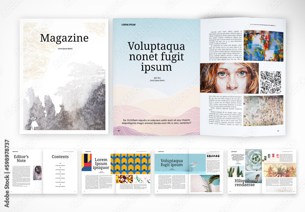 Photo Magazine Stock Template | Adobe Stock