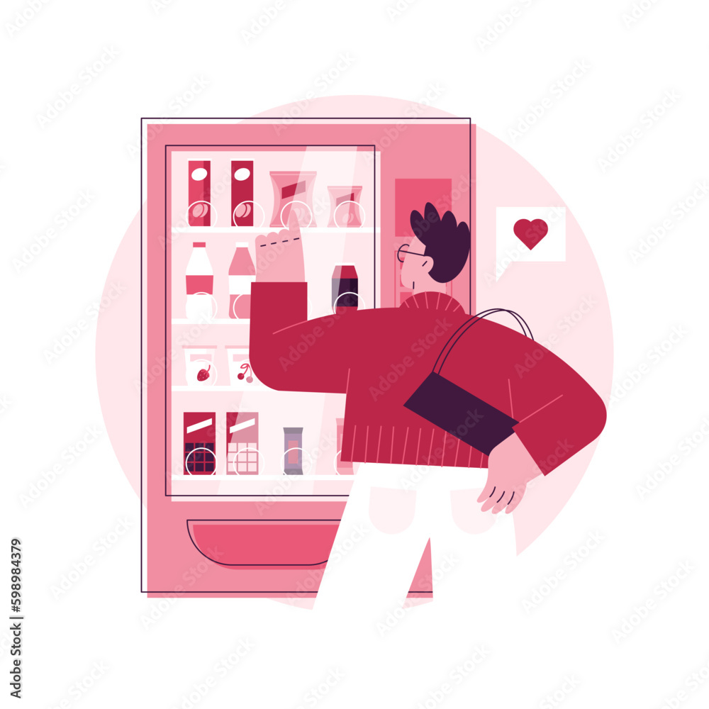 Vending machine abstract concept vector illustration. Vending business ...