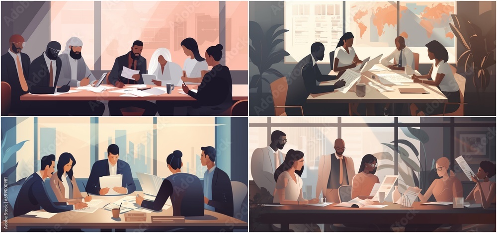 Includes a diverse group of international executives. Demonstrates the ...