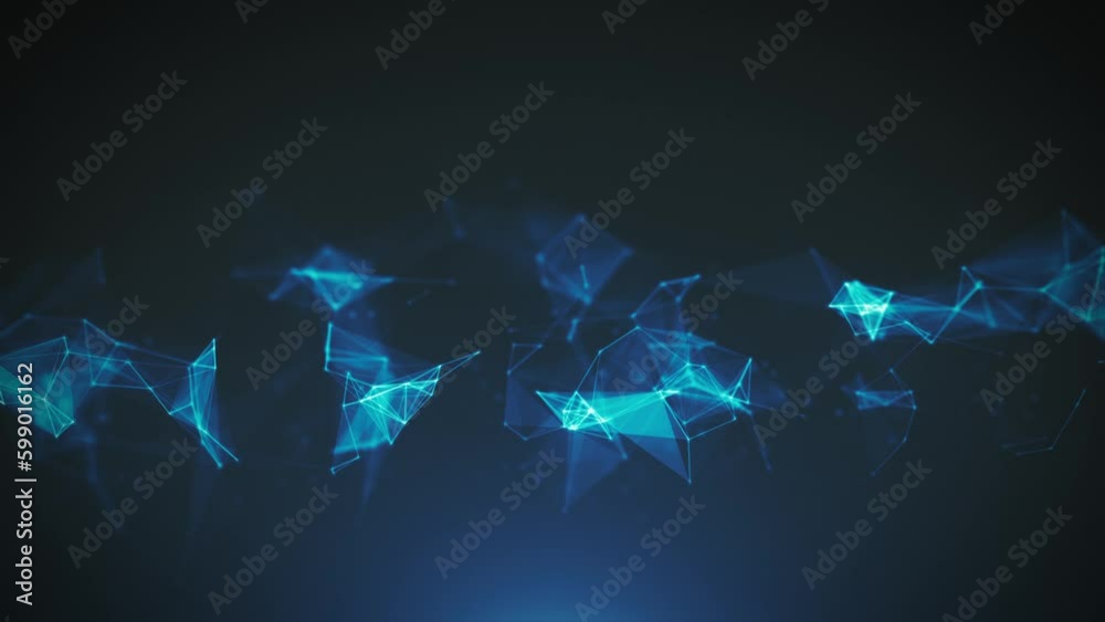 Vidéo Stock Abstract Digital Technology Focus Background/ 4k animation ...