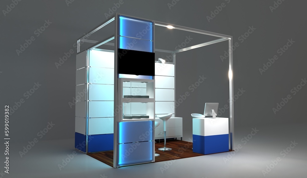 Maxima stand profile design. 3d Octonorm Stall for exhibition event ...