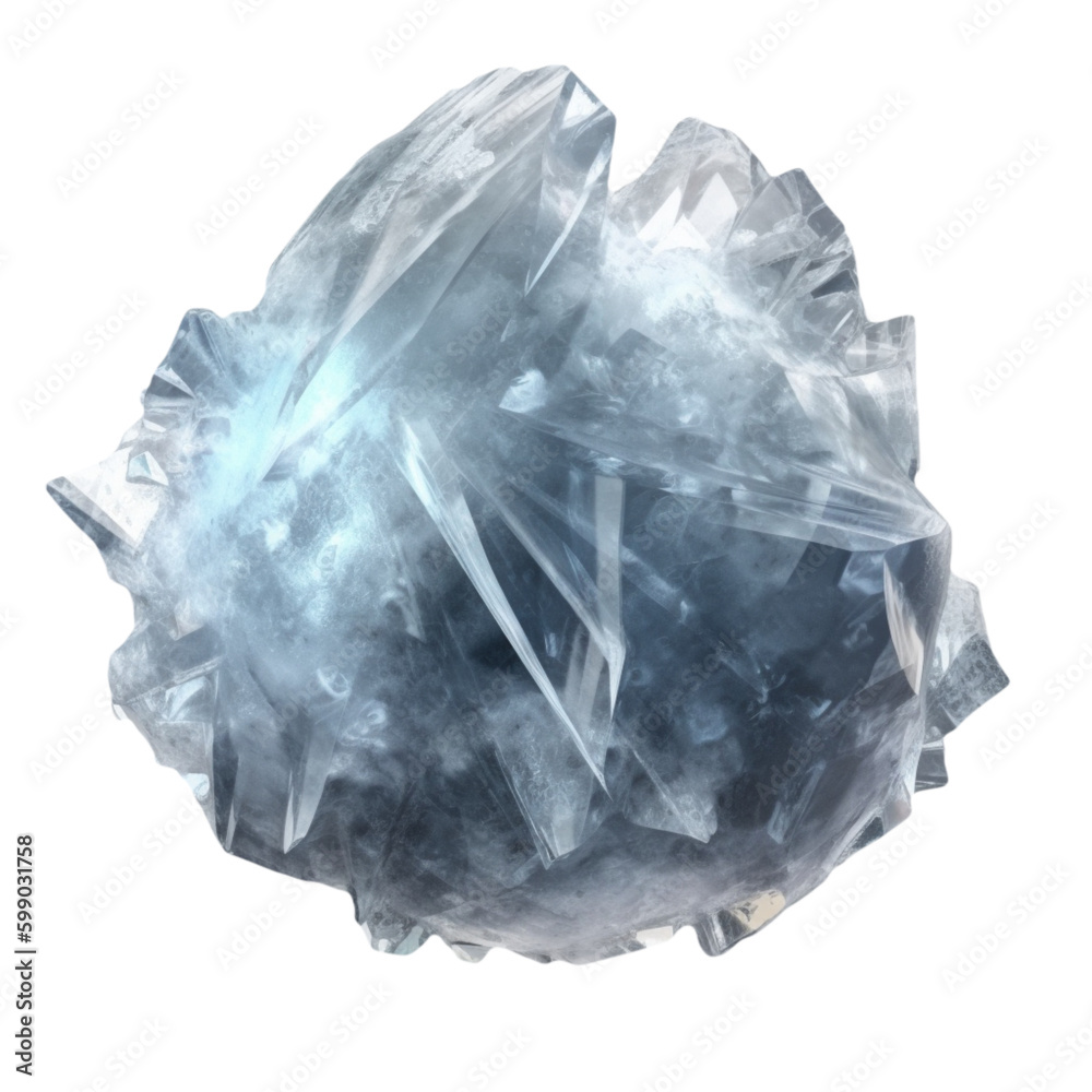 Ice asteroid on a transparent background. cut out png Stock ...