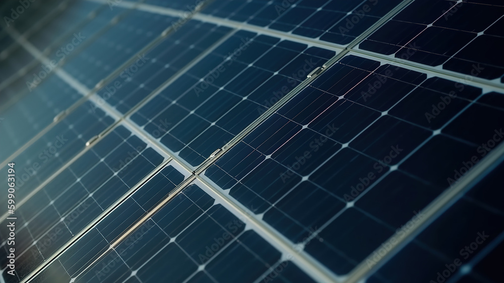 Solar power plant panel close-up view background. Electric solar ...