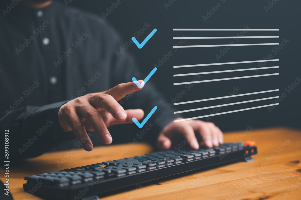 Checklist and filling survey form online. Document management system ...