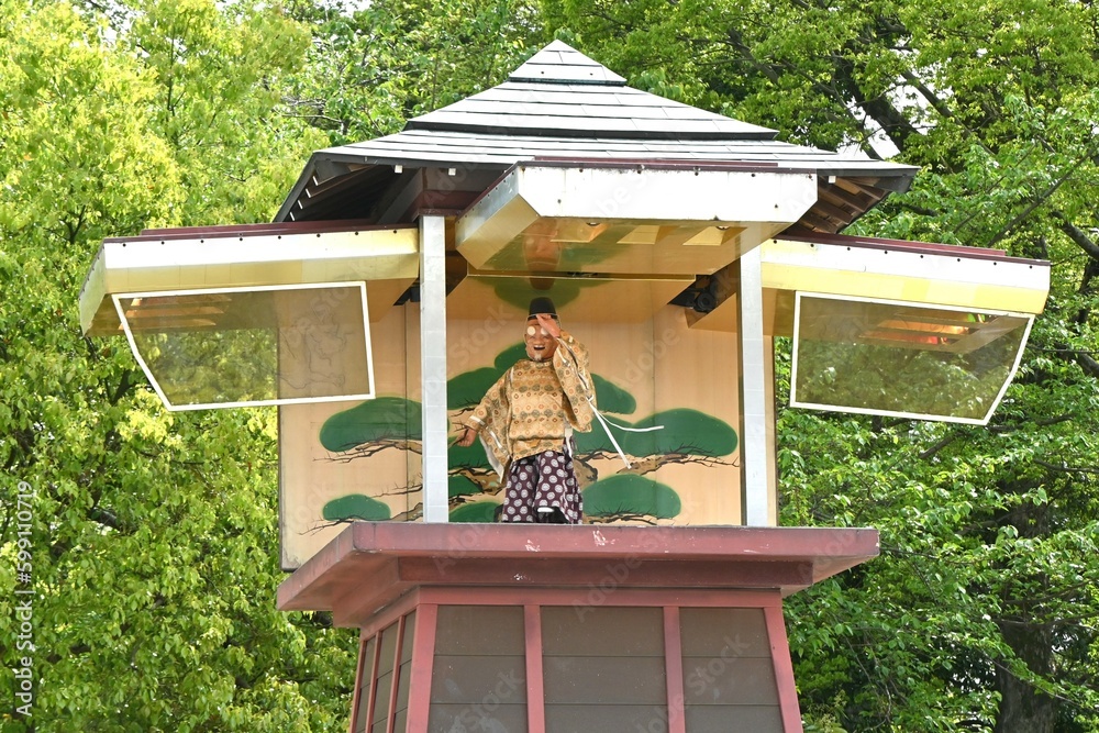 Statue of Tokugawa Ieyasu. Japan tourism Aichi Prefecture Okazaki ...