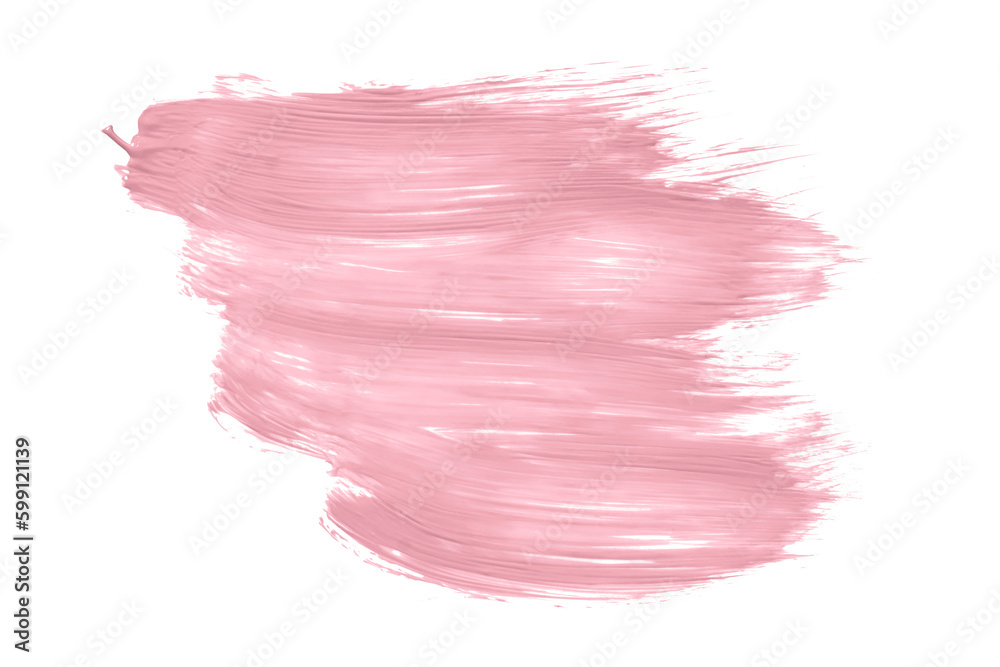 Shiny pink brush isolated on transparent background. pink watercolor ...