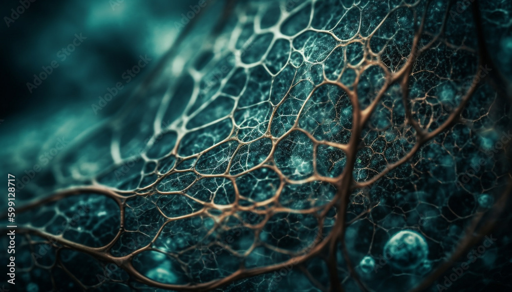 Vibrant plant cell growth in wet environment generated by AI Stock ...