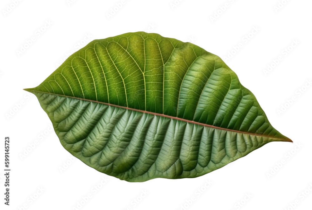 kratom mitragyna speciosa green leaf isolated transparent background ...