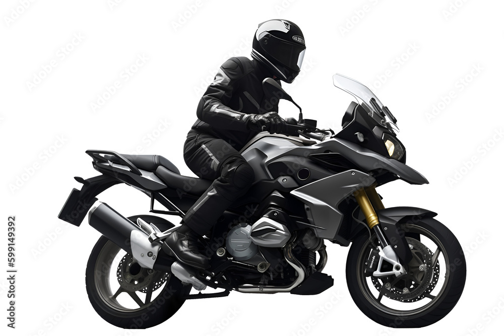 Biker on motorcycle Motocross rider big bike, Adventure touring ...