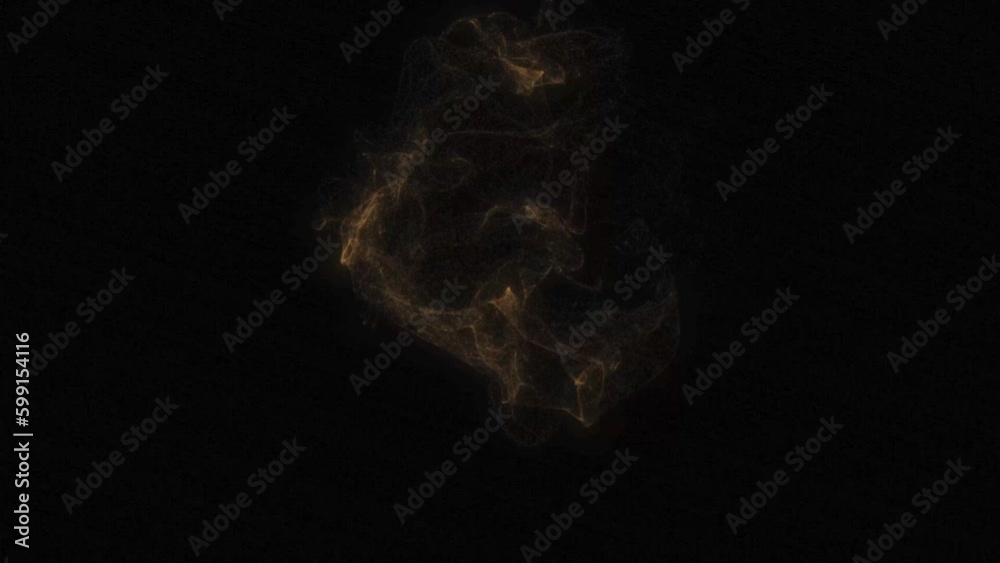 Wispy smoke in motion inside sphere. perfect for logos and overlay ...