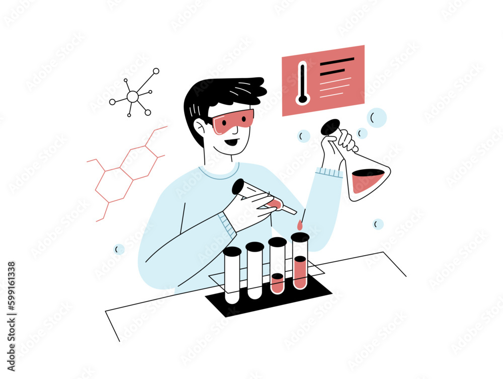 College Life Education Science School Campus University Illustration ...