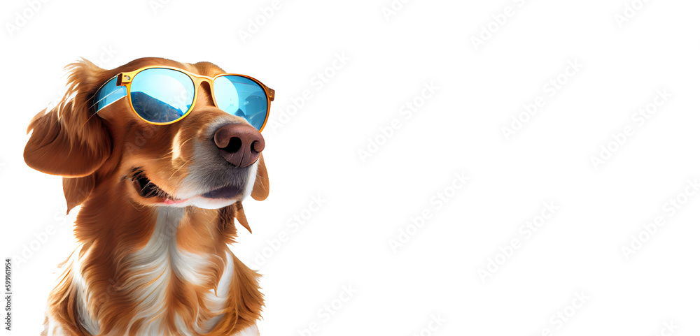 sumer dog on a transparent background (PNG). AI-generated. Stock ...