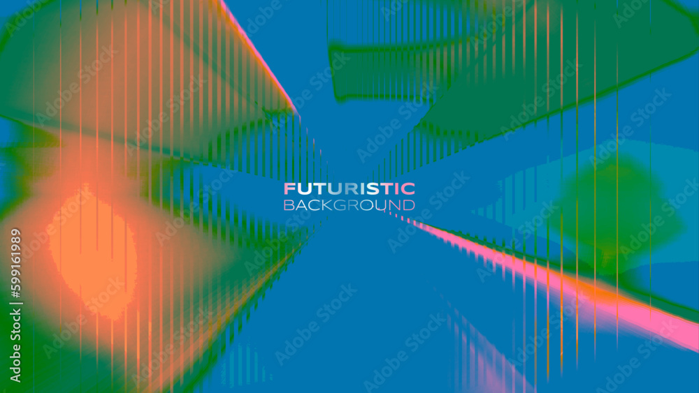 Futuristic banner design retro stay vexel vibrant back to the future ...