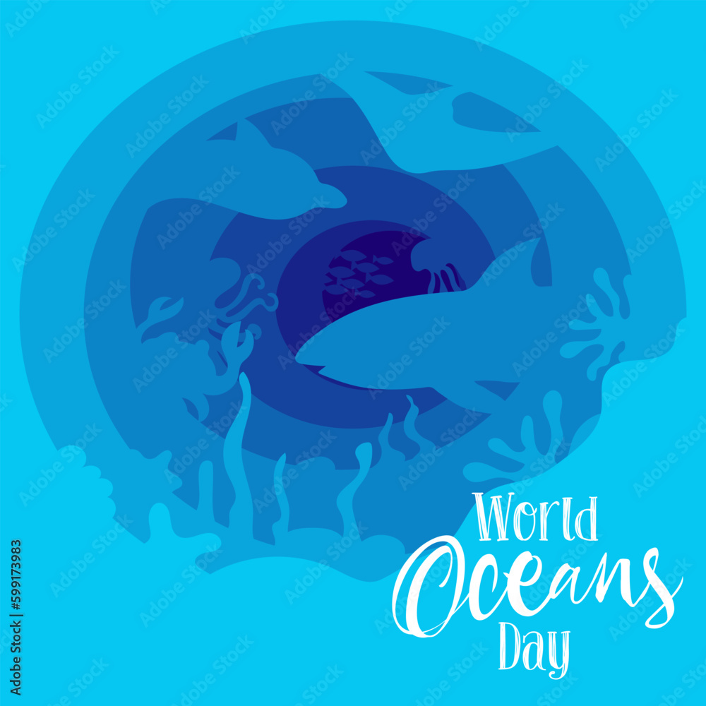 World Oceans Day. A holiday dedicated to the protection and ...