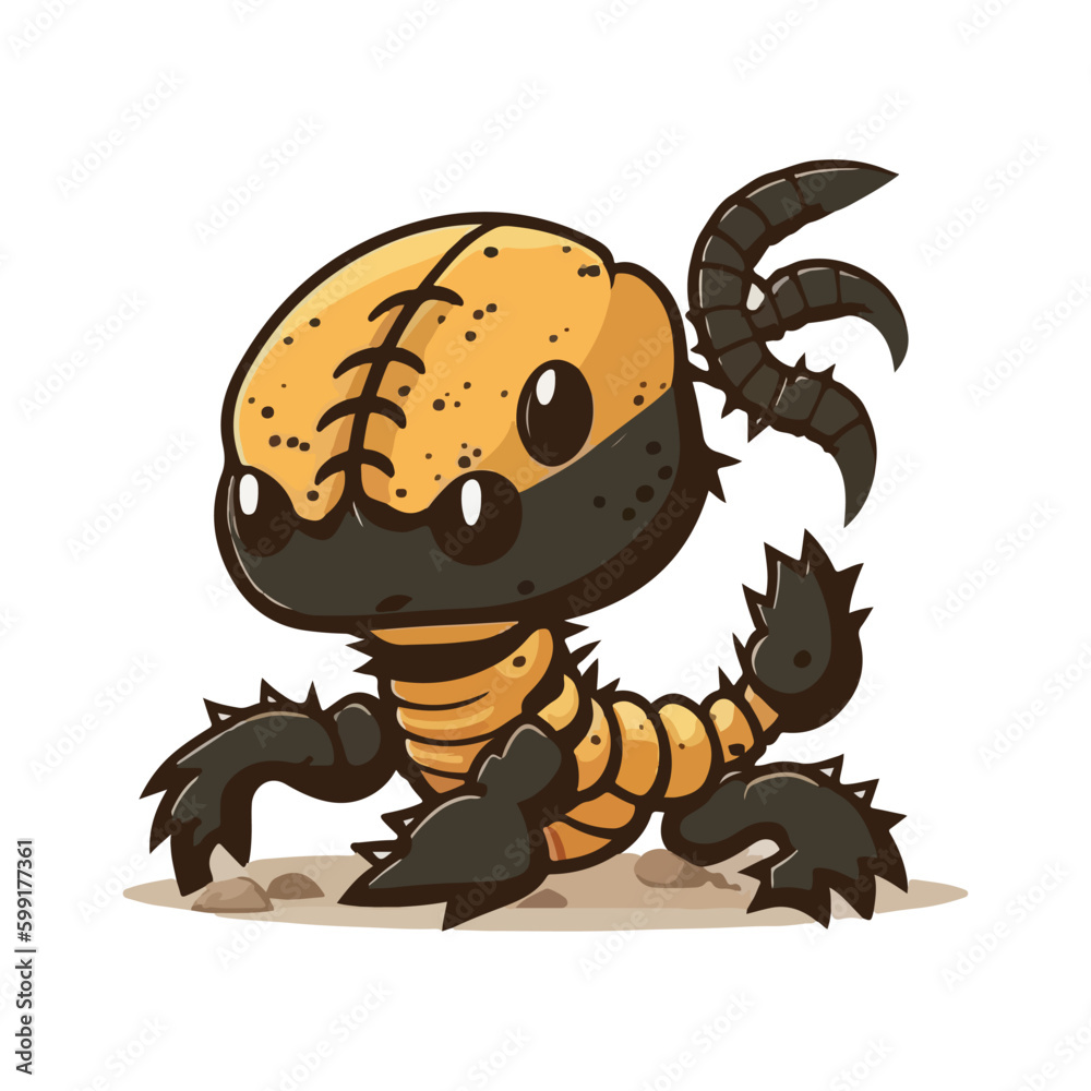 vector cute scorpion cartoon style Stock Vector | Adobe Stock