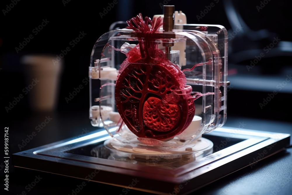 Medical bio 3d printer prints human heart for transplantation in the ...