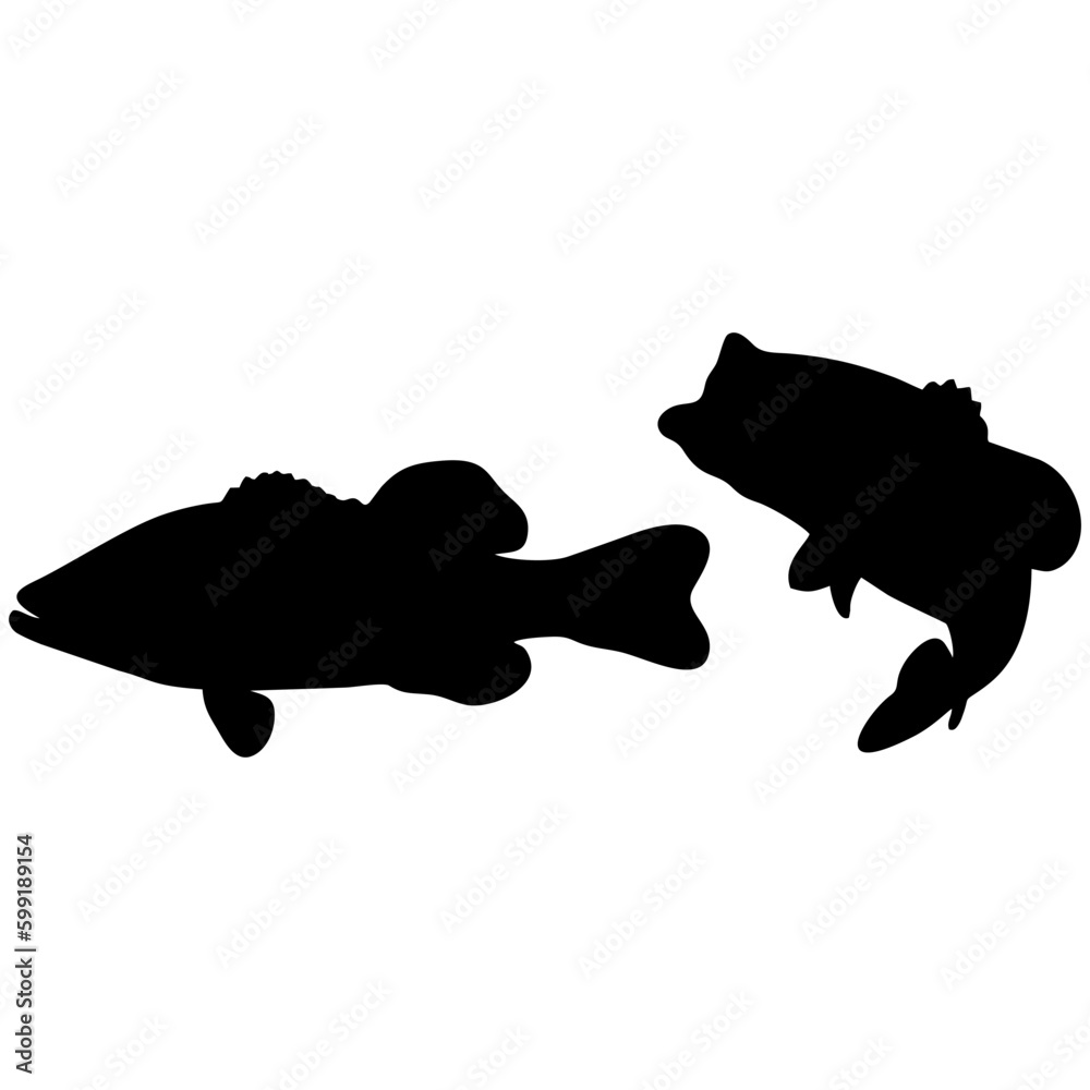 Largemouth Bass Silhouette