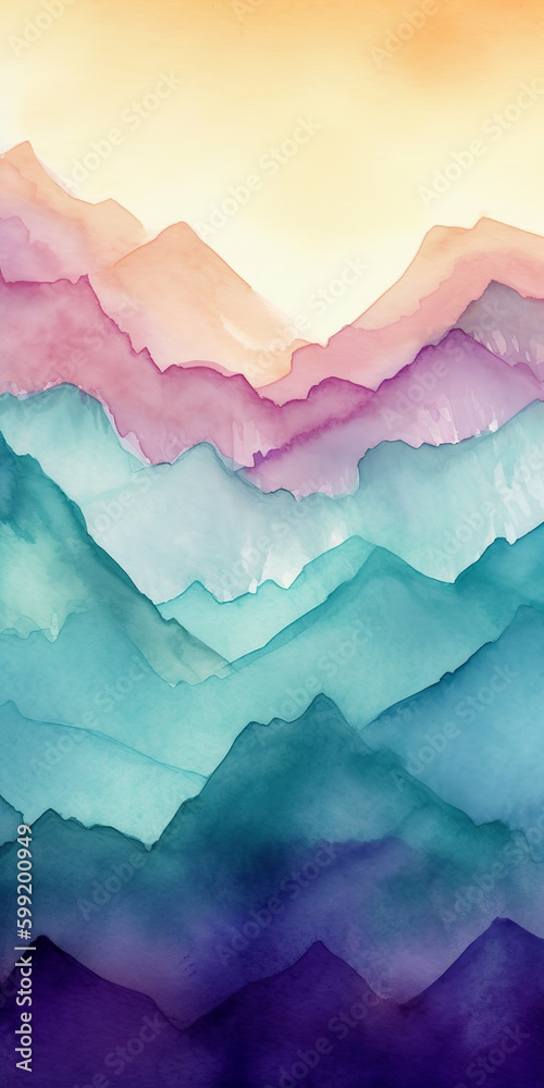Watercolor background. Beautiful simple watercolor painting of ...