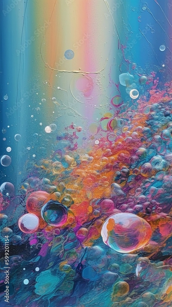 Illustrazione Stock abstract paint is floating in the air and drops ...