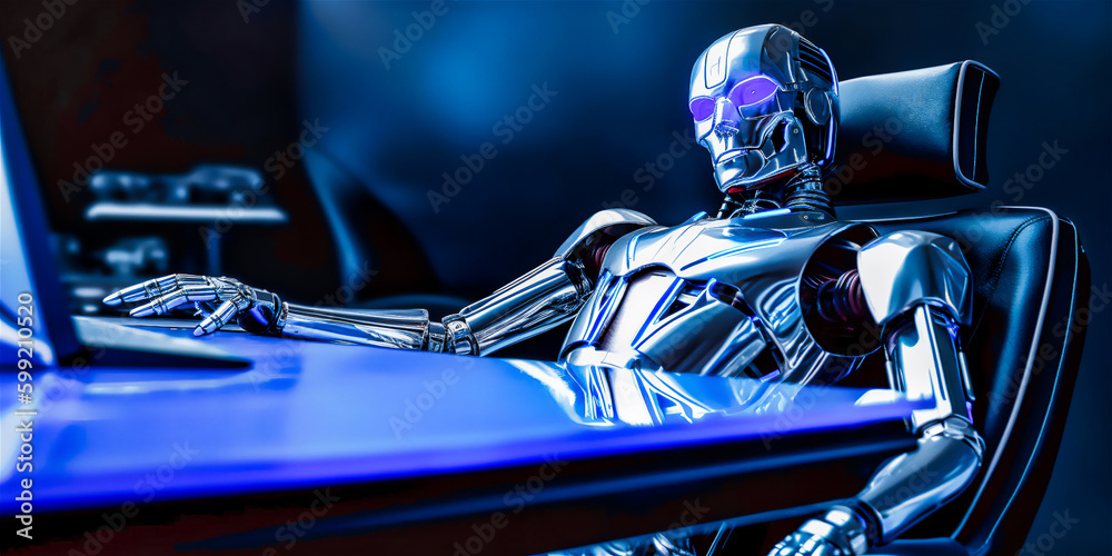 Professionaly photography of humanoids android cyborg, slick automotive ...