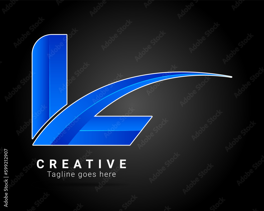 Letter L alphabet Initial logo design. Vector L logotype for business ...