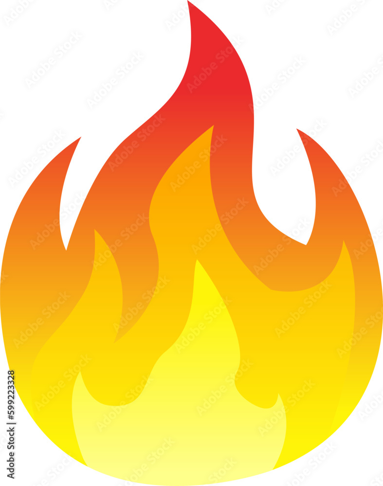 Fire vector illustration. Fire flame icon. Fire graphic resource for ...